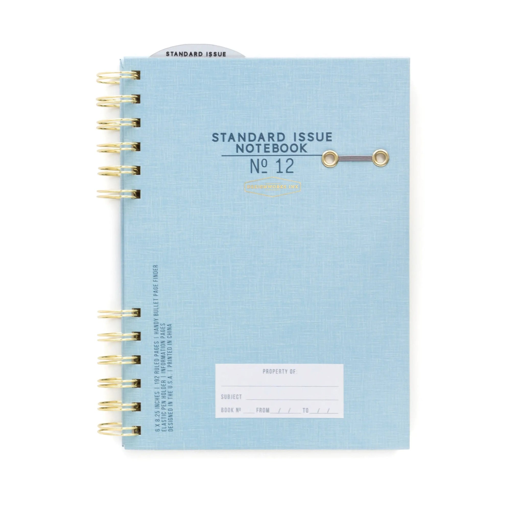 Standard Issue Notebook No.12 - Blue – DesignWorks Ink