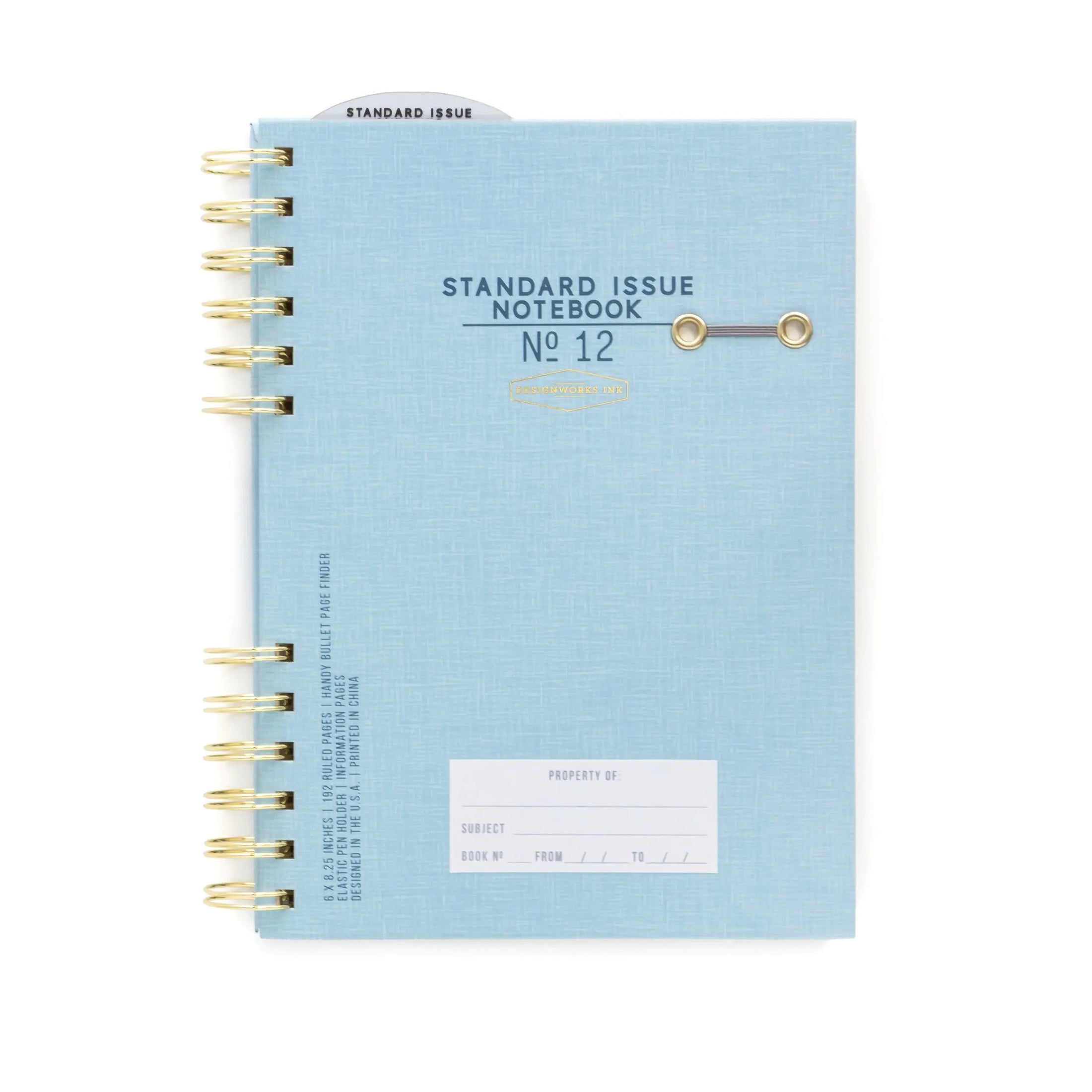 Standard Issue Notebook No.12 - Blue – DesignWorks Ink