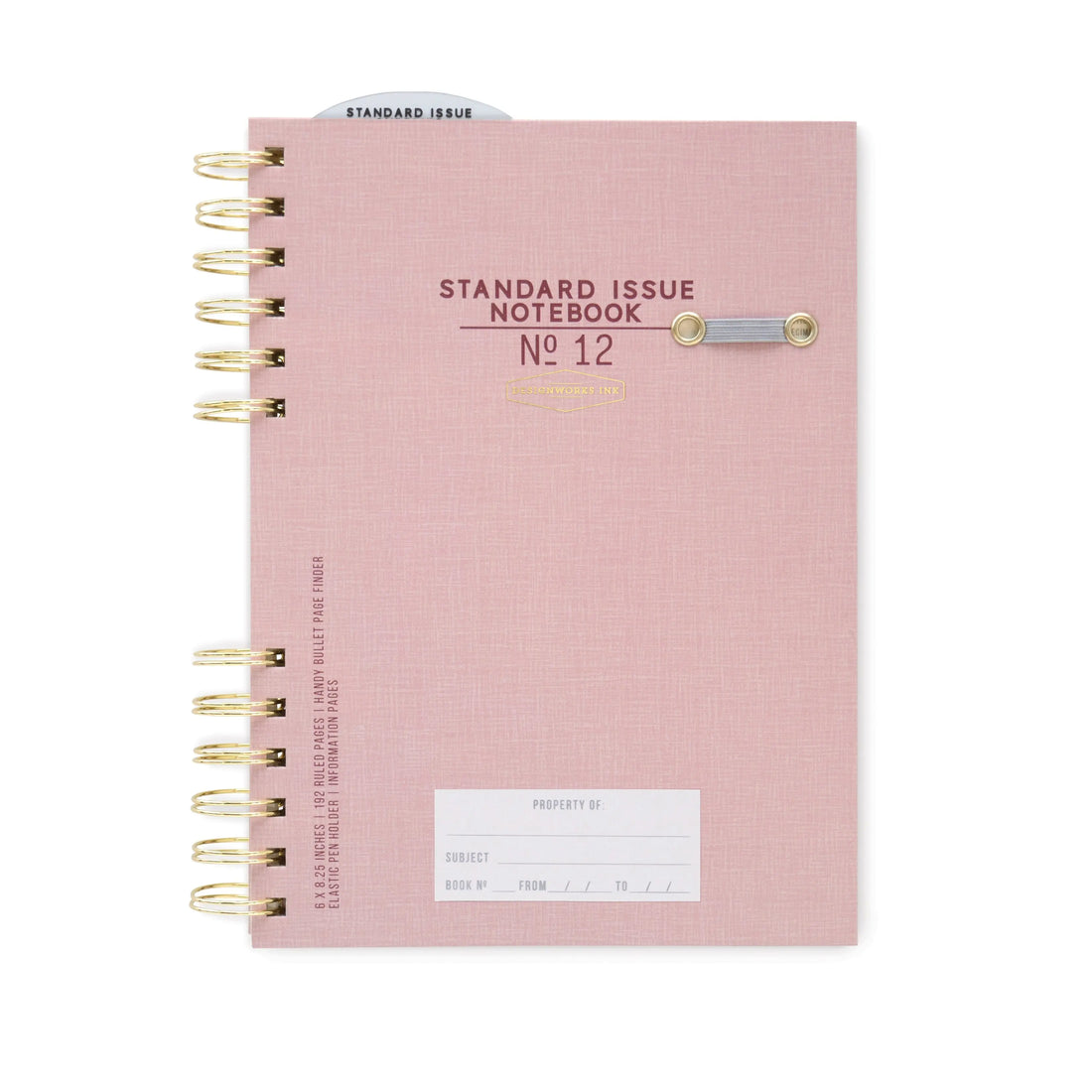 Standard Issue Notebook No.12 - Dusty Pink – DesignWorks Ink