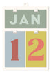 Perpetual Wall Calendar - Color Block – DesignWorks Ink